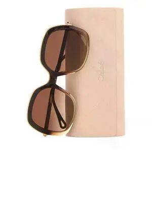 Chloé Square-frame Sunglasses - Brown
