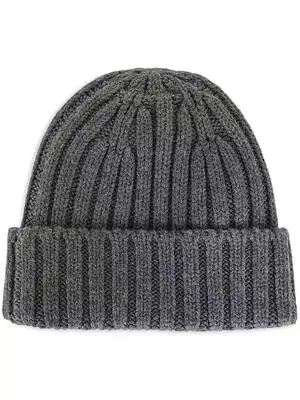 Aspesi Cable-knit Beanie - Grey