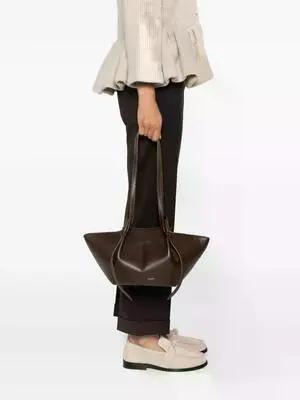 Yuzefi Mochi Leather Shoulder Bag - Brown