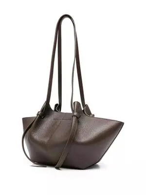 Yuzefi Mochi Leather Shoulder Bag - Brown
