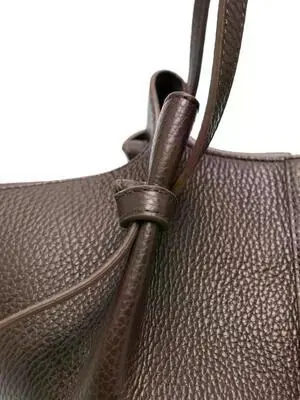 Yuzefi Mochi Leather Shoulder Bag - Brown