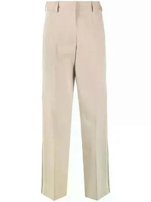 Palm Angels Crochet-stripe Cotton Trousers