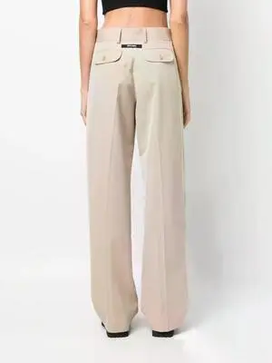 Palm Angels Crochet-stripe Cotton Trousers