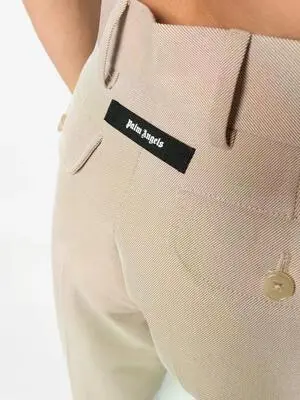 Palm Angels Crochet-stripe Cotton Trousers