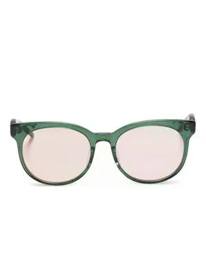MEGANE AND ME Olive Round-frame Sunglasses - Green