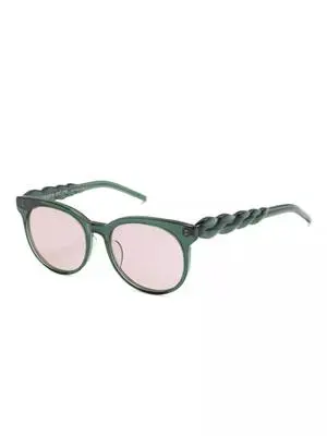 MEGANE AND ME Olive Round-frame Sunglasses