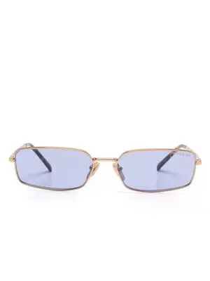 Prada Rectangle-frame Sunglasses - Gold