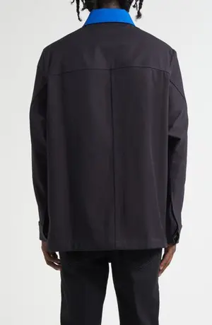 Givenchy Paris Embroidered Cotton Button-up Overshirt