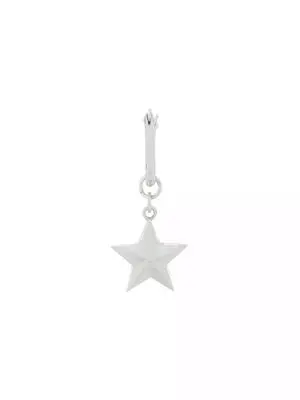 TRUE ROCKS Mini Star Hoop Earring - Silver