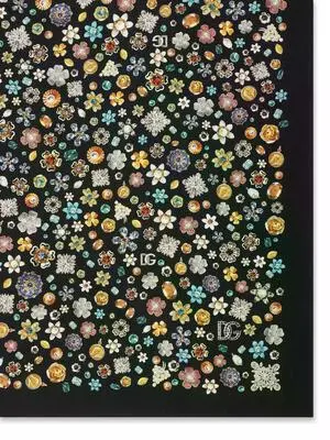 Dolce & Gabbana Floral-print Silk Scarf