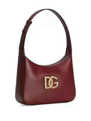 Dolce & Gabbana Calfskin Leather Shoulder Bag With Dg Logo