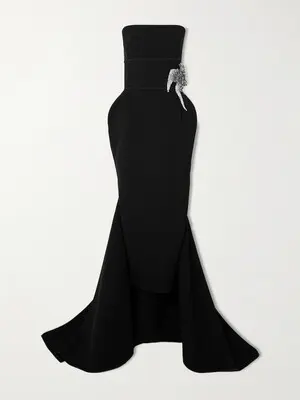Maticevski Residence Strapless Crepe Gown