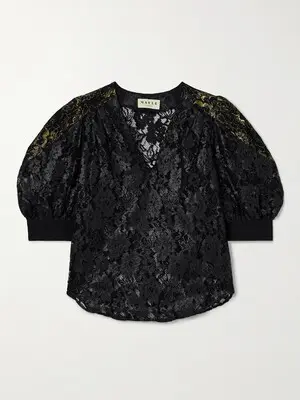 Maison Mayle Juana Joya Metallic Lace Blouse
