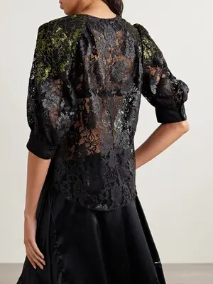 Maison Mayle Juana Joya Metallic Lace Blouse