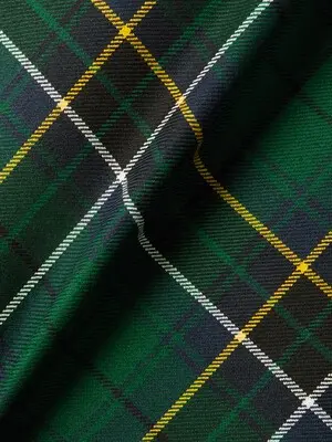 Alexander McQueen Checked Wool Mini Dress