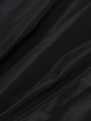 Loewe Twisted Draped Taffeta Mini Dress - Black