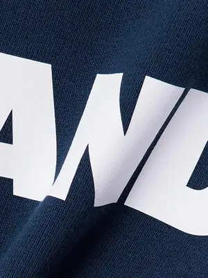 JIL SANDER Printed Cotton-jersey T-shirt - Blue