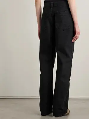 Khaite Bonnie Mid-rise Boyfriend Jeans - Black