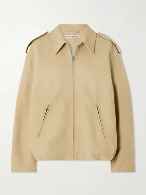 Acne Studios Cotton-dupioni Jacket - Neutrals