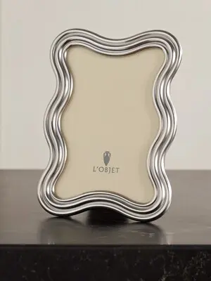 L'Objet Ripple 5x7 Picture Frame - Silver