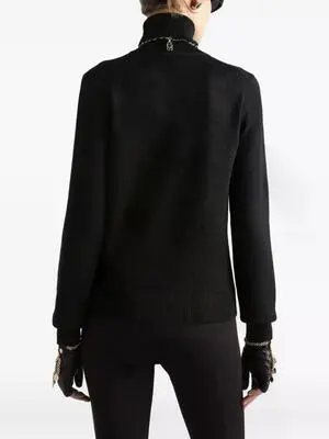Dolce & Gabbana Turtleneck Ribbed Jumper - Black