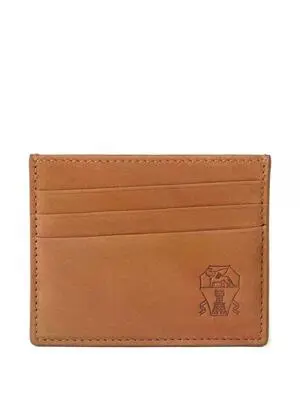 Brunello Cucinelli Logo-embossed Cardholder - Brown