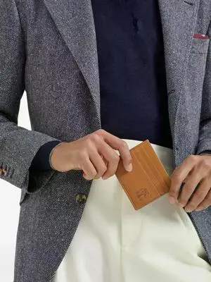 Brunello Cucinelli Logo-embossed Cardholder - Brown