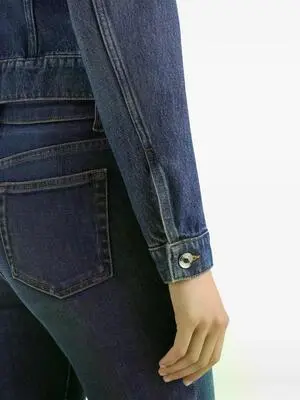 Dolce & Gabbana Denim Jacket With Brooch Embellishments - Blue