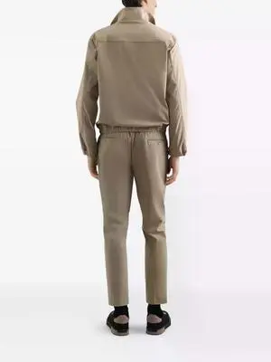 Dolce & Gabbana Lightweight Jacket With Logo Patch - Neutrals