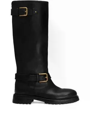 Dolce & Gabbana Buckle-detail Knee-high Boots