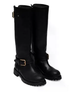 Dolce & Gabbana Buckle-detail Knee-high Boots