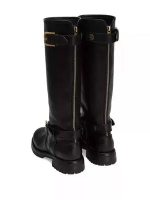 Dolce & Gabbana Buckle-detail Knee-high Boots