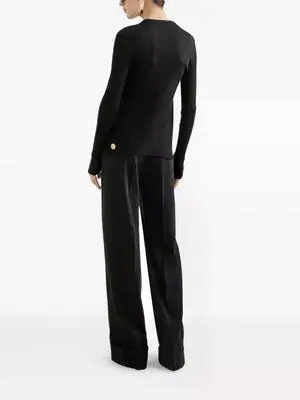 Dolce & Gabbana Pleated Wide-leg Trousers - Black