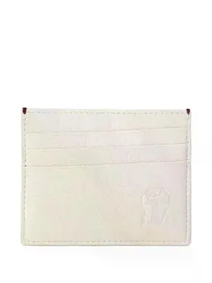 Brunello Cucinelli Logo-debossed Cardholder - White