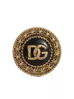 Dolce & Gabbana Dg Plaque Single Stud Earring - Gold