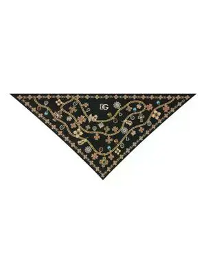 Dolce & Gabbana Silk Scarf - Black