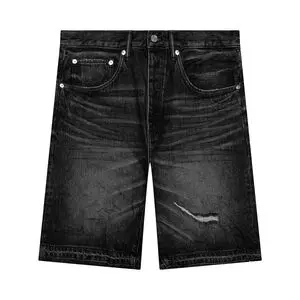 PURPLE BRAND Smoke Worn Vintage Shorts - Black