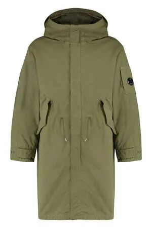 C.P. COMPANY C.P. Company Hooded Cotton Parka - Green