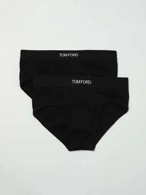 TOM FORD Two-pack Stretch-cotton Briefs With Logo Waistband - Monochrome