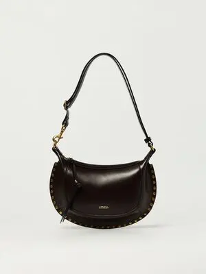 Isabel Marant Étoile ISABEL MARANT ÉTOILE Oskan Moon Studded Leather Shoulder Bag Beige