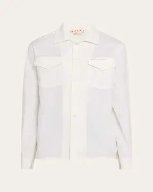 Marni Embroidered Overshirts For Men