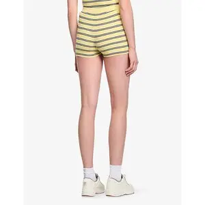 Sandro Stripe Knit Shorts