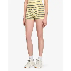 Sandro Stripe Knit Shorts