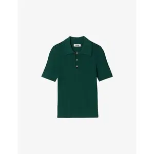 Sandro Knitted Polo Jumper