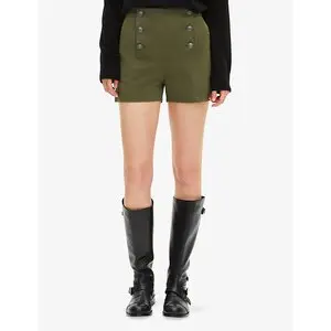 The Kooples Double-buttoned Cotton Shorts