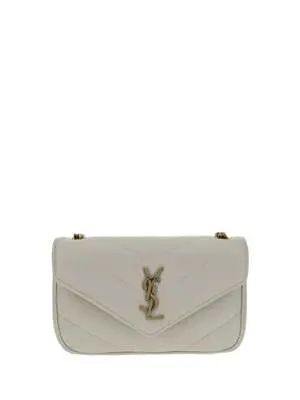 Saint Laurent Lou Lou Shoulder Bag - White