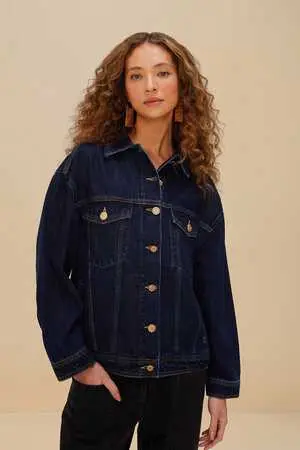 FARM RIO PROVISÓRIO Dark Buttoned Jacket