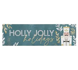 SINCERE SURROUNDINGS 24' Holly Jolly Nutcracker Pallet Board