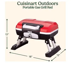 CUISINART Petite Gourmet Portable Tabletopoutdo Or Grill