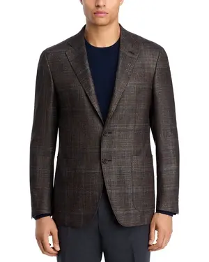 Canali Wool, Silk & Cashmere Windowpane Sport Coat